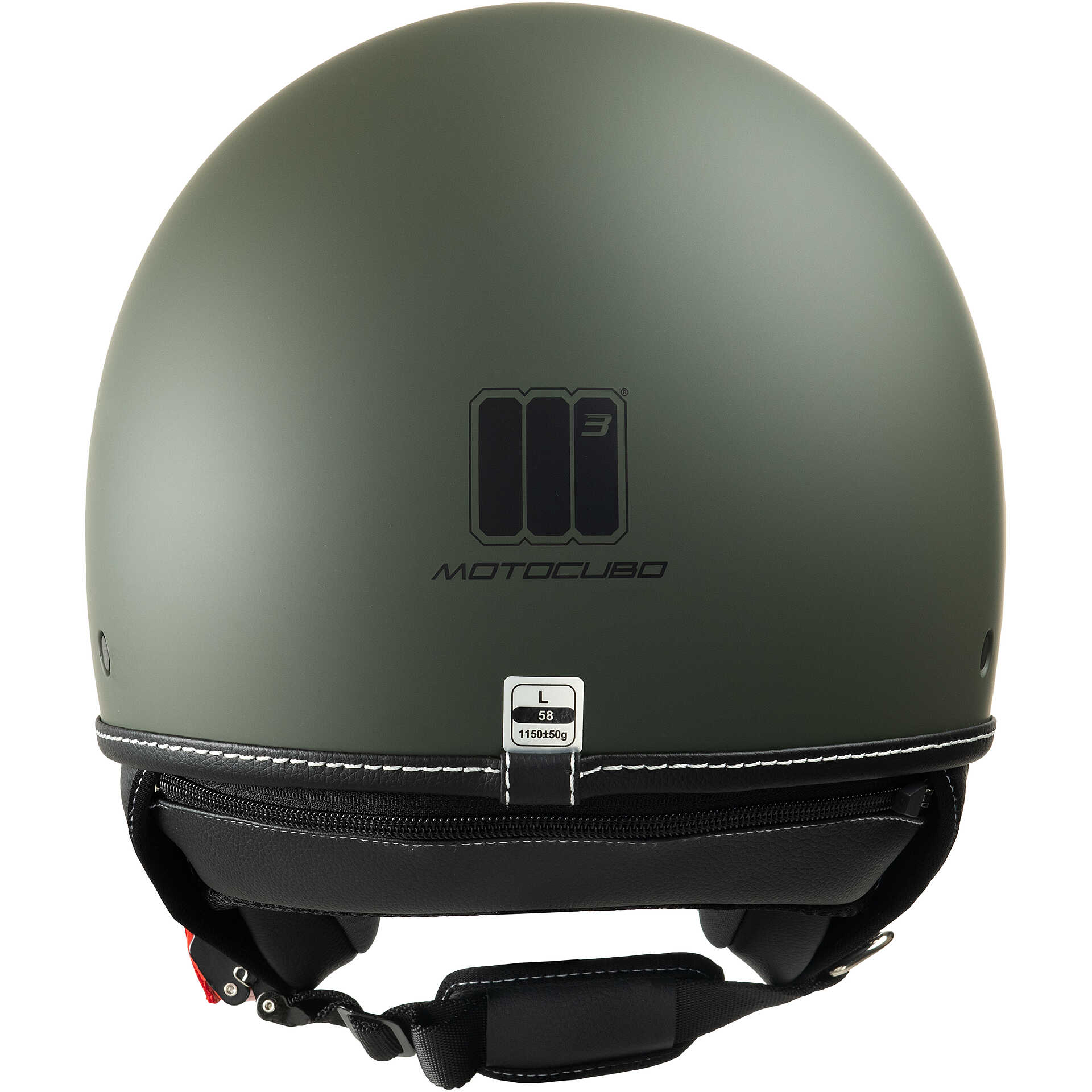 Motocubo 717 BEETLE Army Green Motorcycle Jet Helmet (22.06) For Sale ...