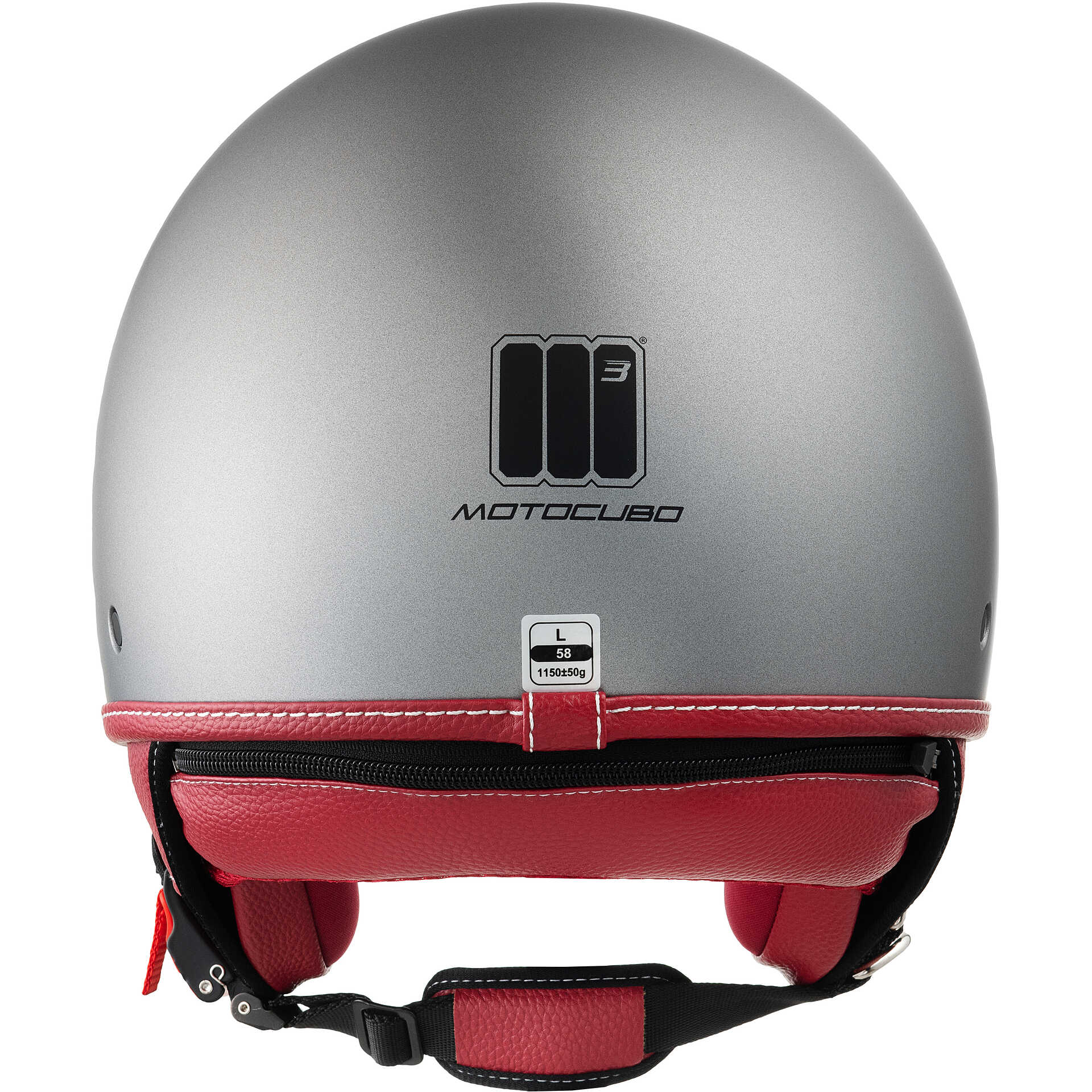 Motocubo 717 BEETLE Matt Titanium Jet Motorcycle Helmet (22.06) For ...