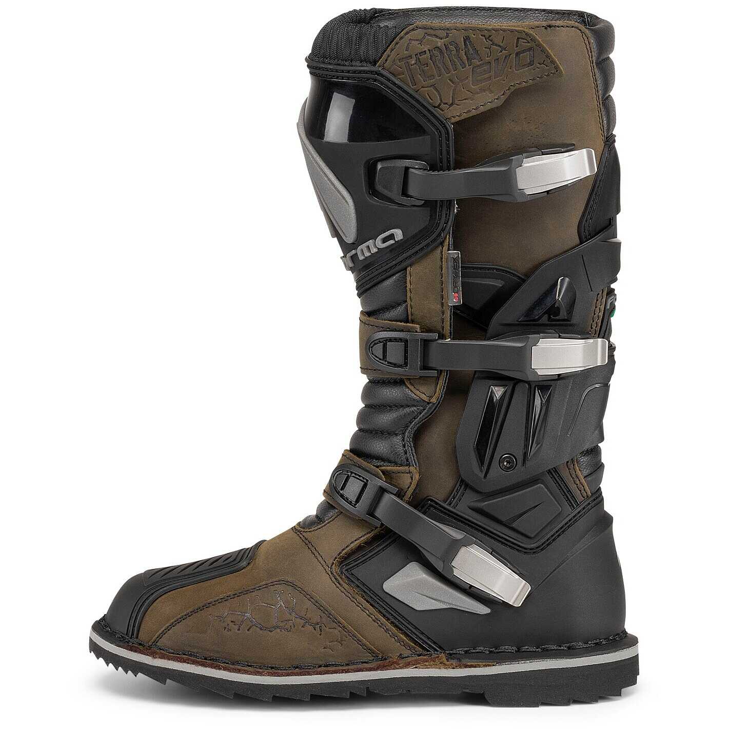 Motorbike boots ADV ATV QUAD Shape TERRA EVO Brown For Sale Online ...