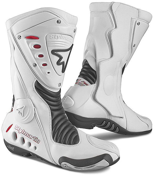 Motorcycle Boots Racing Stylmartin SONIC RS White For Sale Online ...