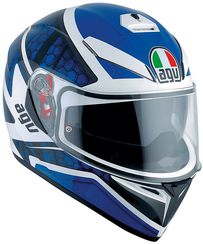 Motorcycle Helmet Inetgrale AGV K-3 SV Pinlock Multi Pulse Black White ...