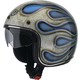 Motorcycle Helmet Jet Airoh Custom Vintage Riot With visor Color Flame ...