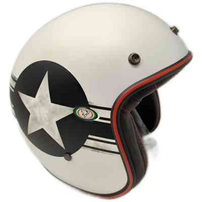 Motorcycle Helmet integral Premier Trophy Style 70s MX Pin Up Old Style ...