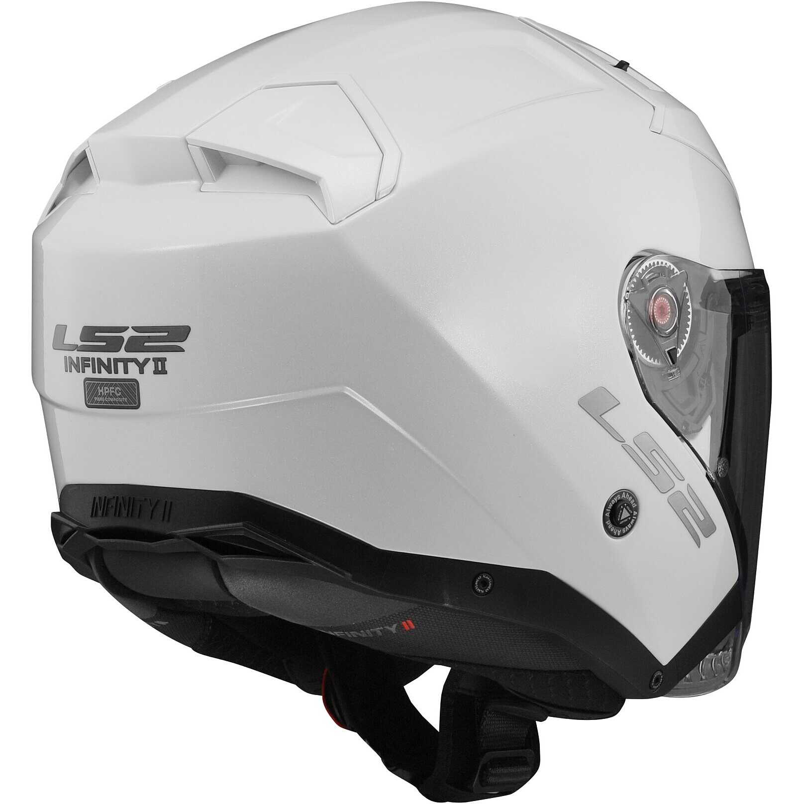 Motorcycle Helmet Jet Ls2 OF603 INFINITY 2 Solid White For Sale Online ...