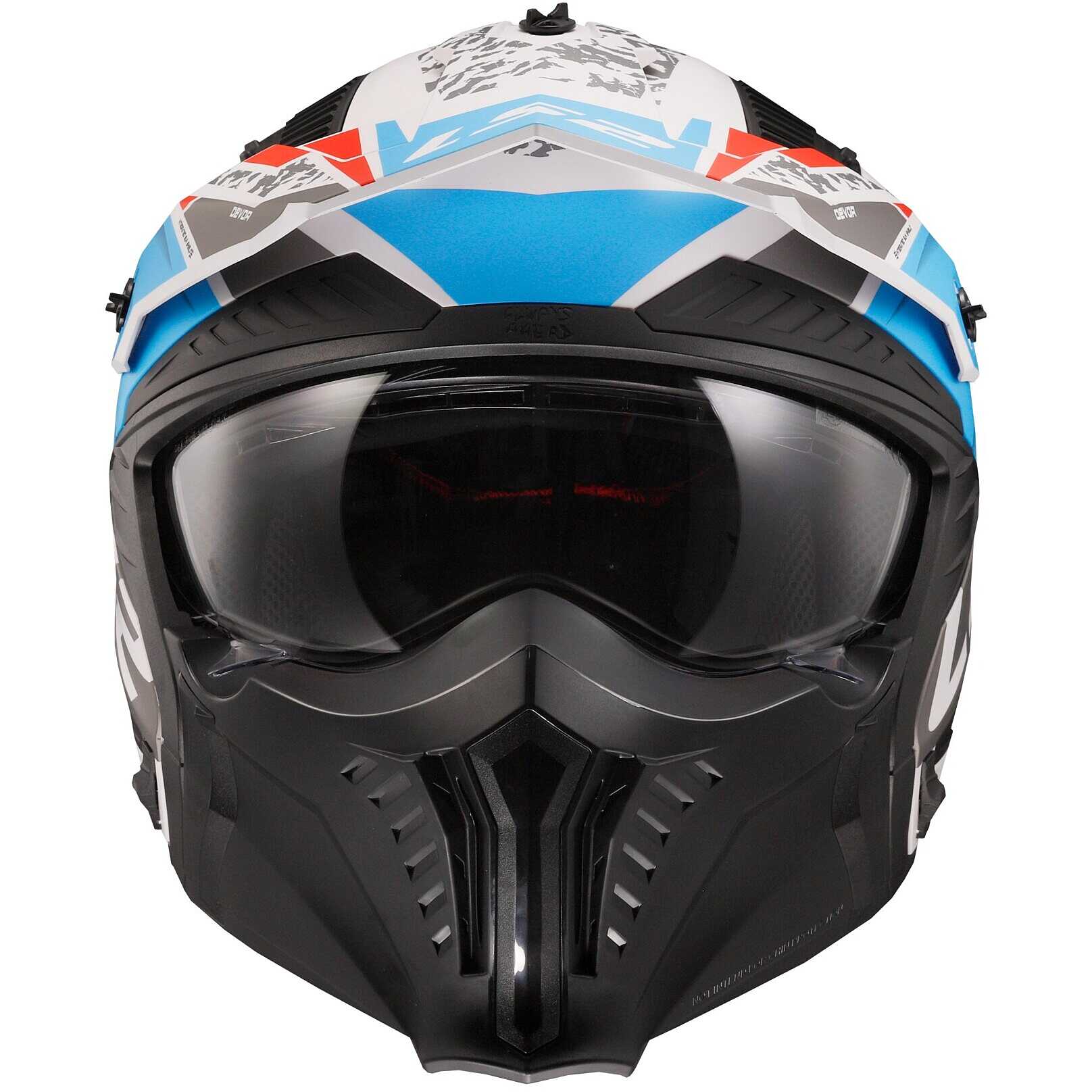 Motorcycle Helmet Jet Ls2 OF606 DRIFTER DEVOR White Blue Opaque For ...