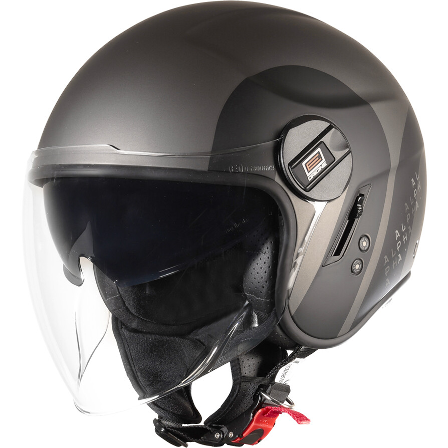 Motorcycle Helmet Jet Origin ALPHA Track Black Titanium (Matt) For Sale ...
