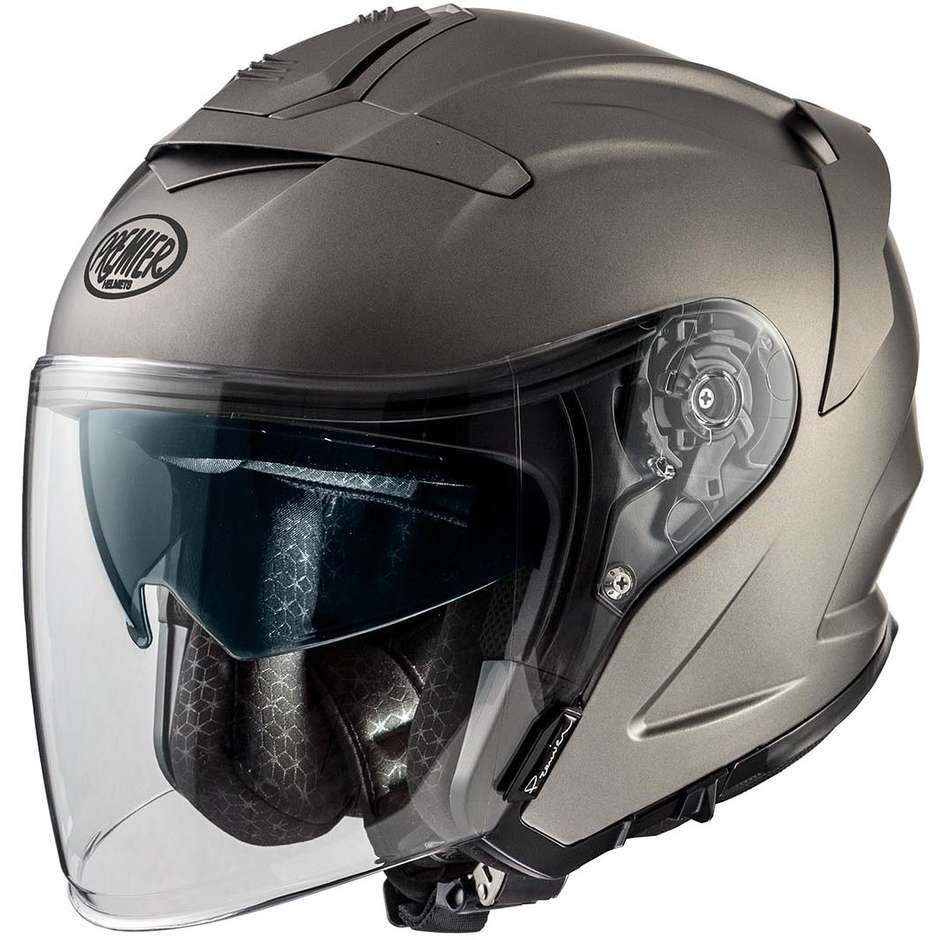 Motorcycle Helmet Jet Premier JT5 U17BM Titanium Matt For Sale Online ...