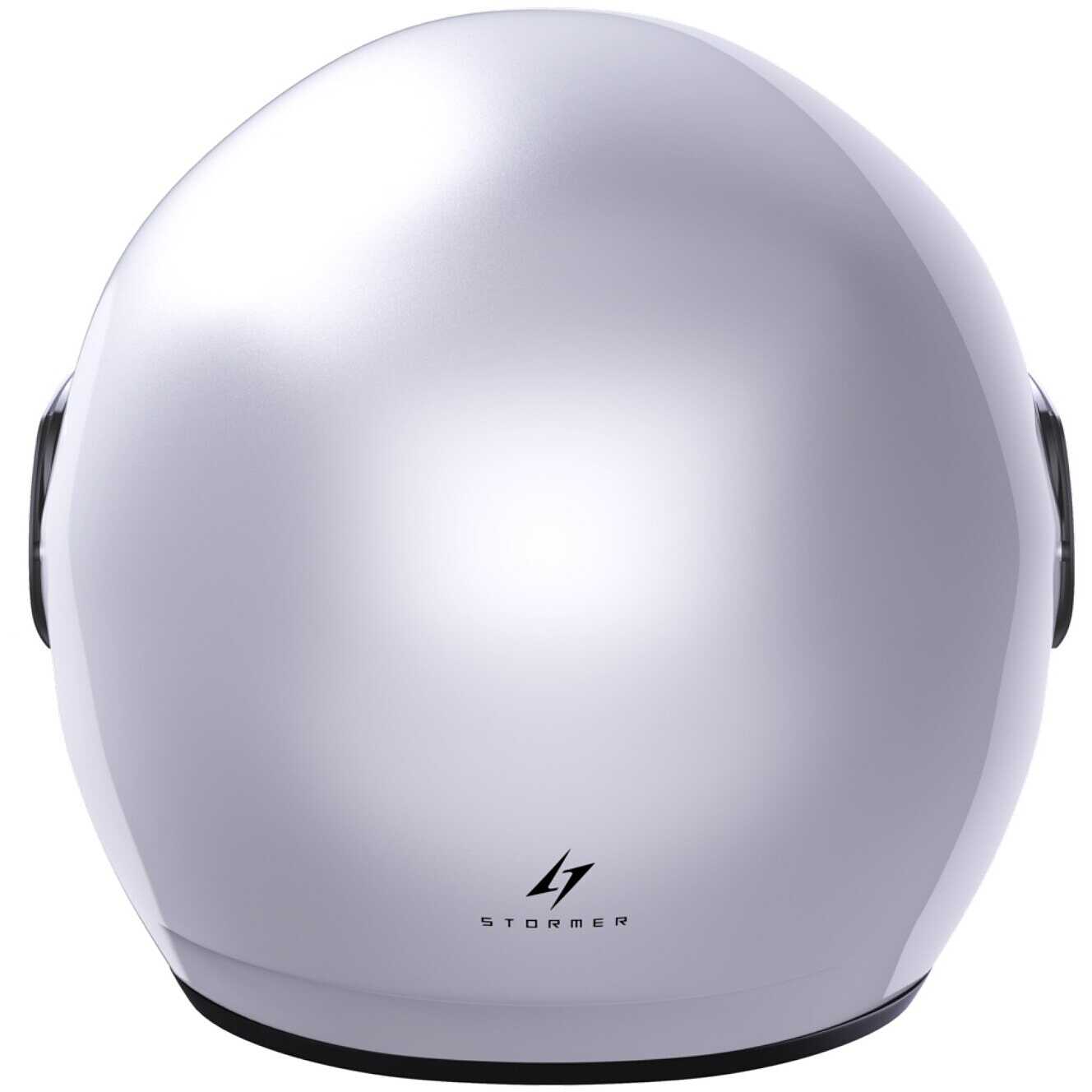 Motorcycle Helmet Jet Stormer SUN 2.0 Solid Pearl White For Sale Online ...
