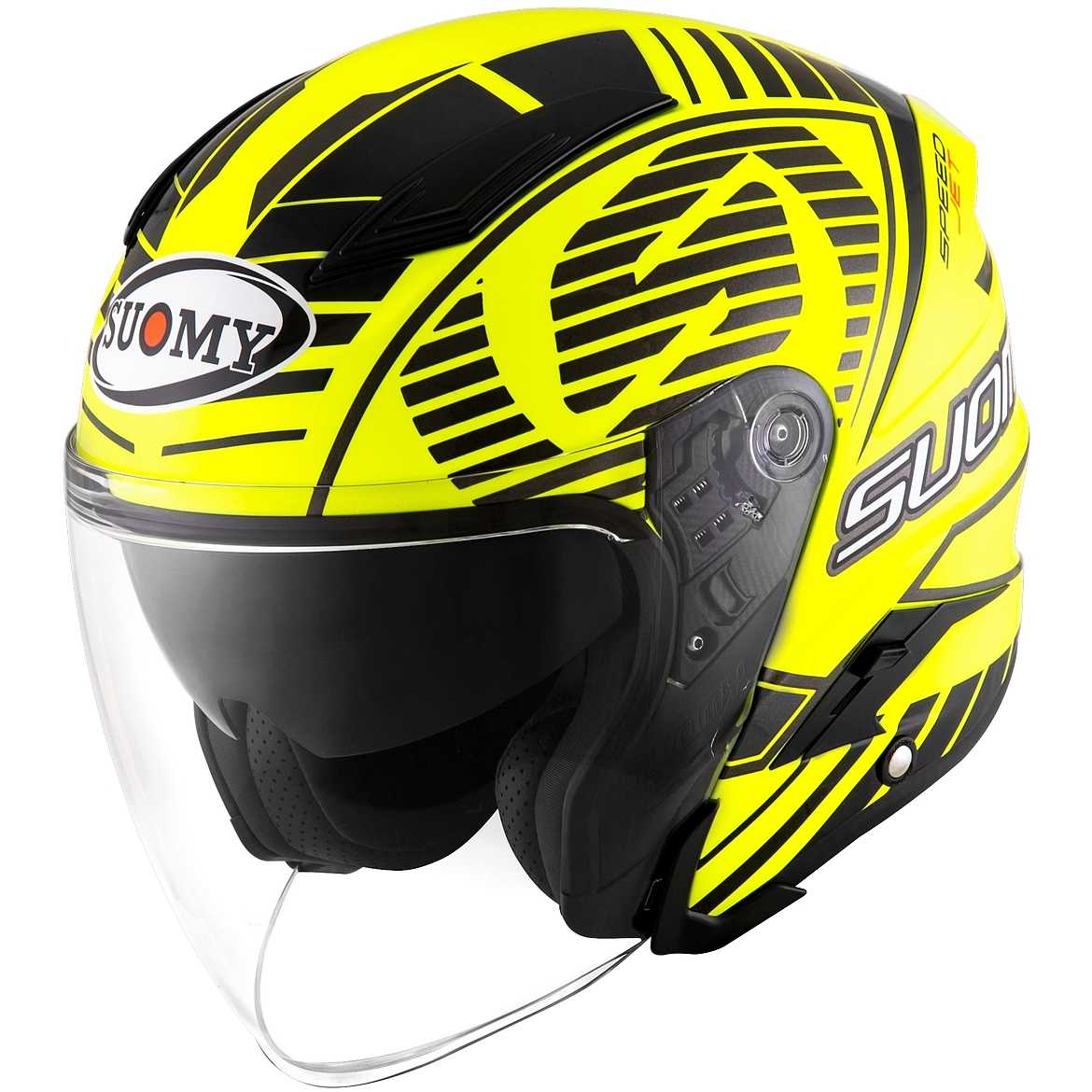 Motorcycle Helmet Suomy Jet SPEEDJET SP-2 Fluo Yellow For Sale Online ...
