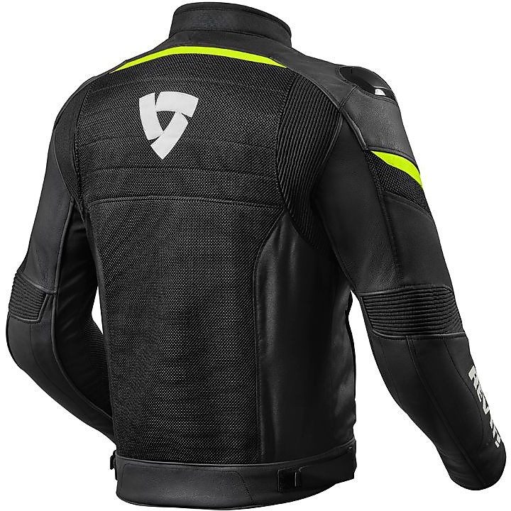 Motorcycle Jacket In Perforated Fabric Racing Rev'it MANTIS Black ...