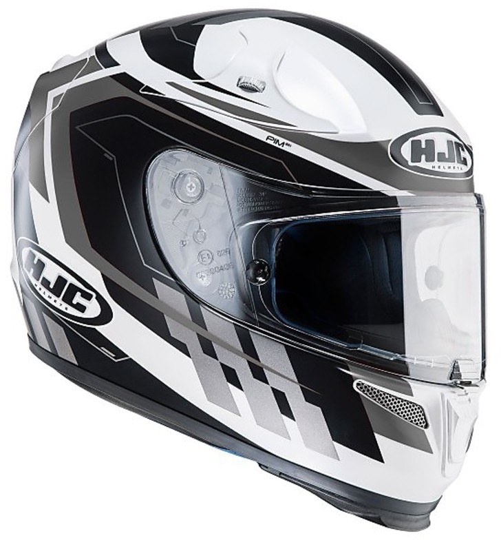 Motorrad Helm HJC Voll RPHA 10 Plus Cyper Schwarz WeiB MC 5SF Online Verkauf Outletmoto.eu