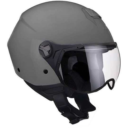 Motorradhelm Jet CGM Modell 107a FLORENCE MONO Shaped Visier Grau ...