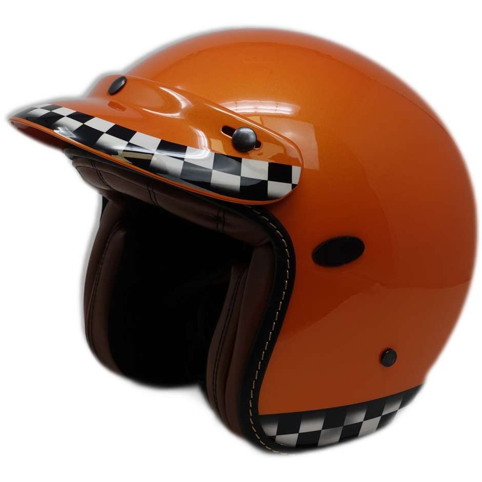 Motorradhelm Jet Custom Premier VINTAGE CLASSIC CK ORANGE Limited ...