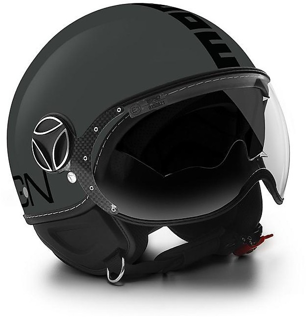 Motorradhelm Jet Doppelvisier Momo Design FGTR Evo Fighter Evo Glossy ...