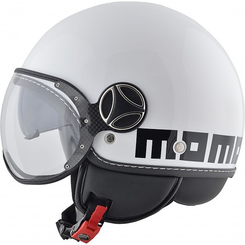 Motorradhelm Momo Design Fighter Jet Plus 2013 black Dual-Visor Gloss ...
