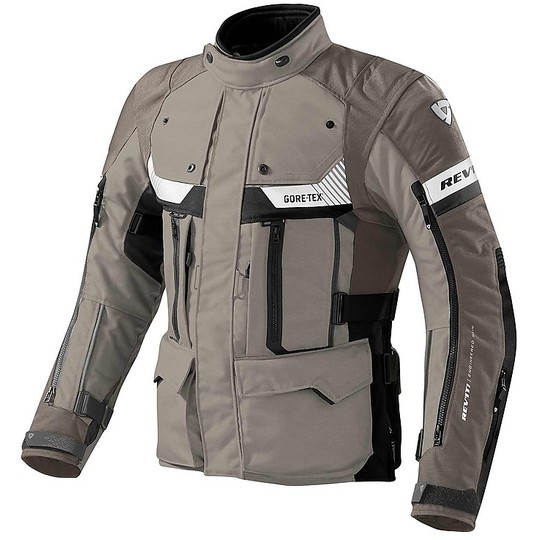 Motorradjacke In Gore-Tex Stoff Rev'it DEFENDER Pro GTX Sand Schwarz Online-Verkauf - Outletmoto.eu
