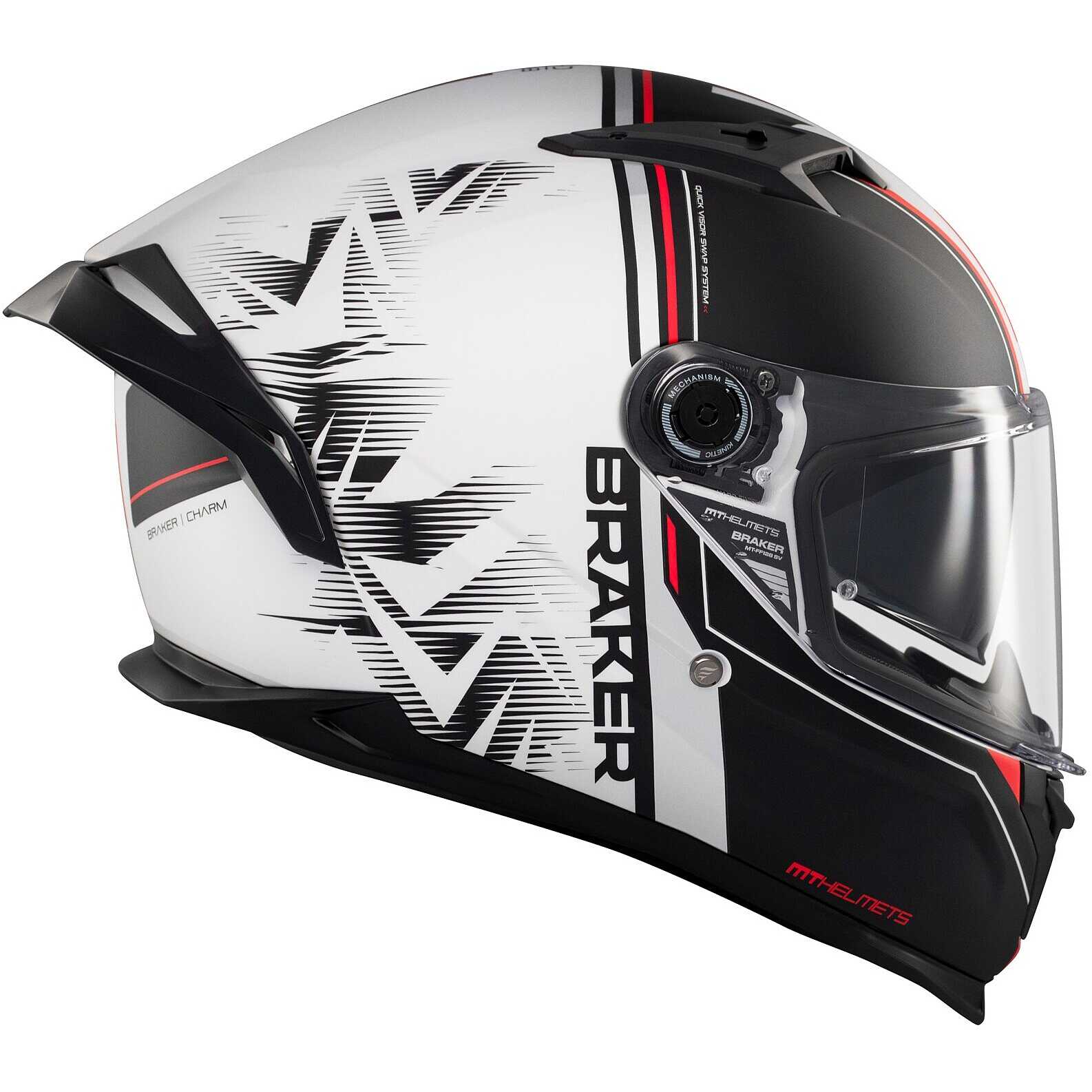 Mt Helmets BRAKER SV CHARM A1 Matt Integral-Motorradhelm Online-Verkauf ...