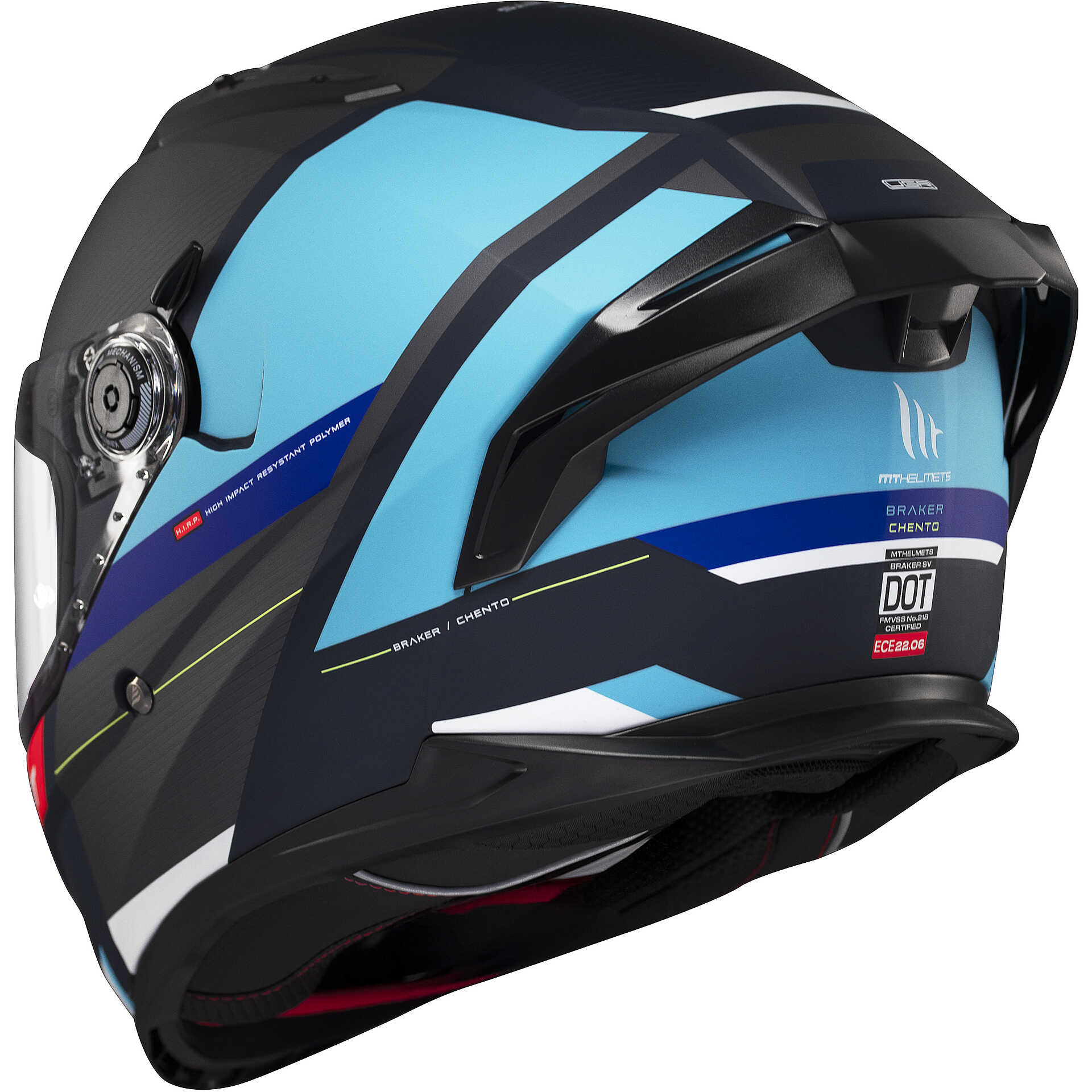 Mt Helmets BRAKER SV CHENTO C7 Matt Full Face Motorcycle Helmet For ...