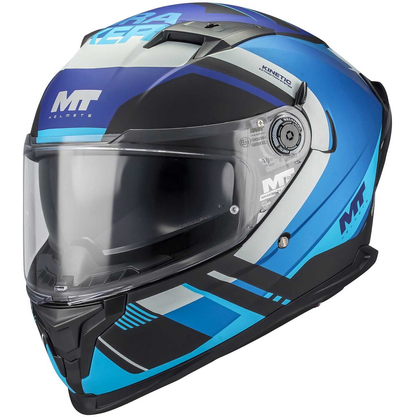 Mt Helmets BRAKER SV INCEPTION B7 Full Face Motorcycle Helmet, Blue ...
