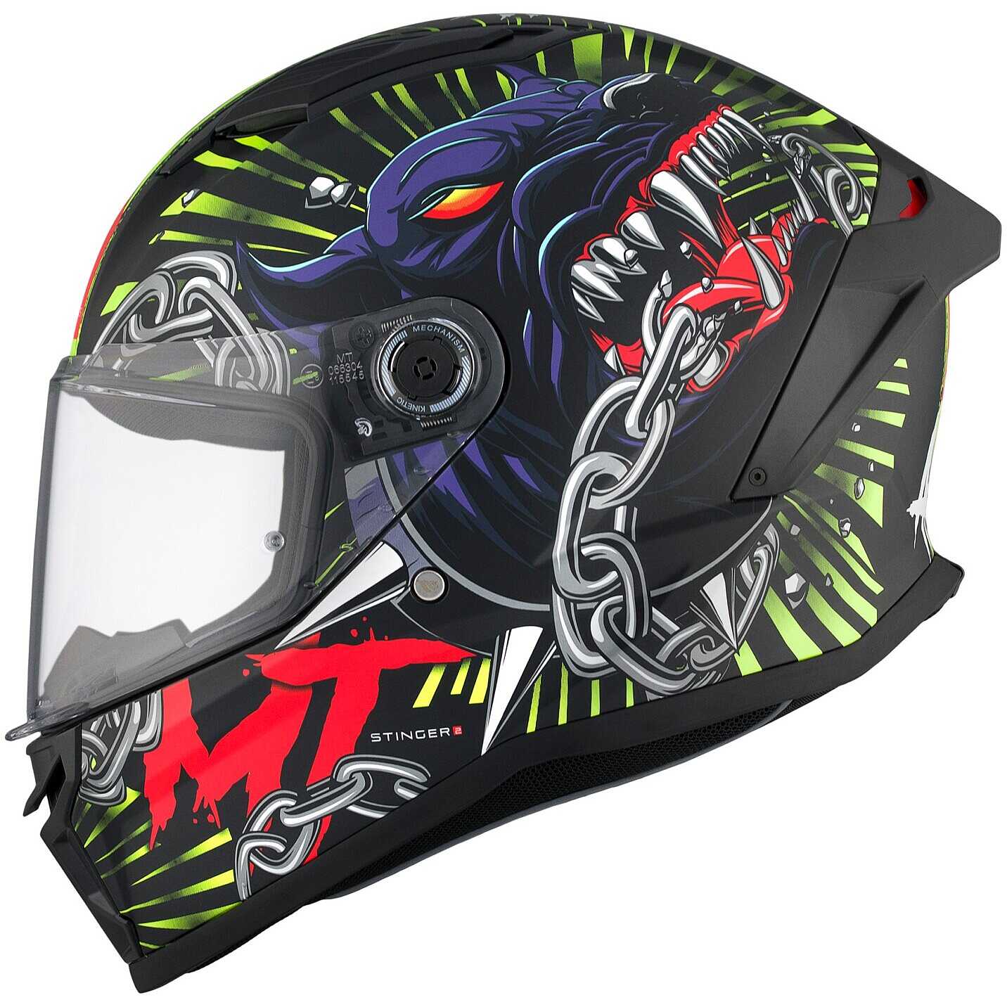 Mt Helmets STINGER 2 AKIN A3 Matt Full Face Motorcycle Helmet For Sale ...
