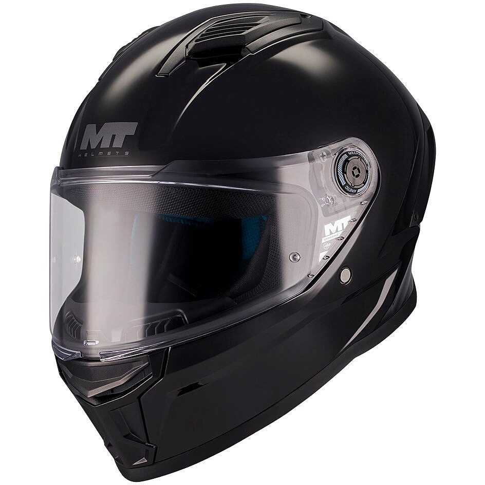 Mt Helmets STINGER 2 PURE A1 Full Face Motorcycle Helmet Gloss Black ...
