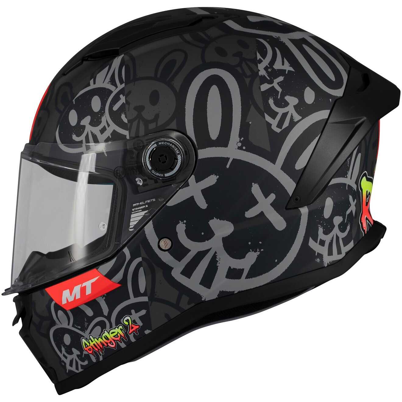 Mt Helmets STINGER 2 RAM F1 Integralhelm Motorrad Online-Verkauf - Outletmoto.eu