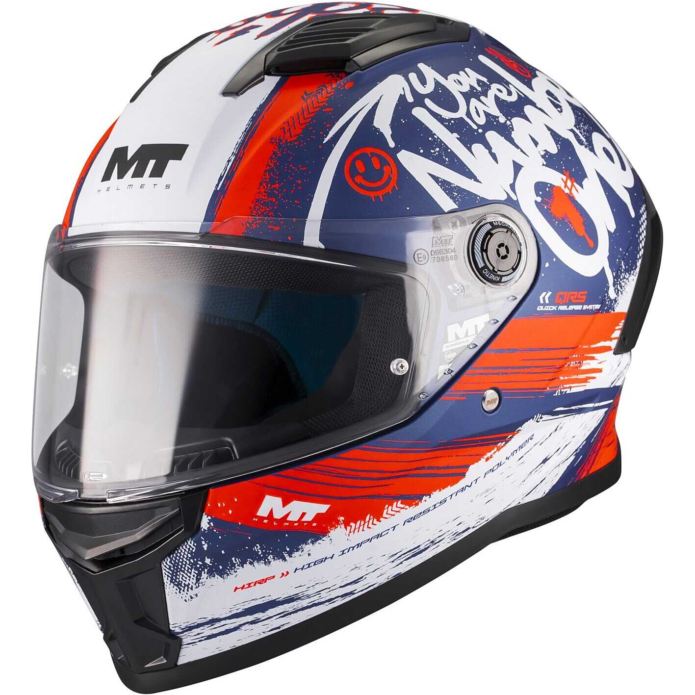 Mt Helmets STINGER 2 ROCKET C17 Full Face Motorcycle Helmet, Blue, Red ...