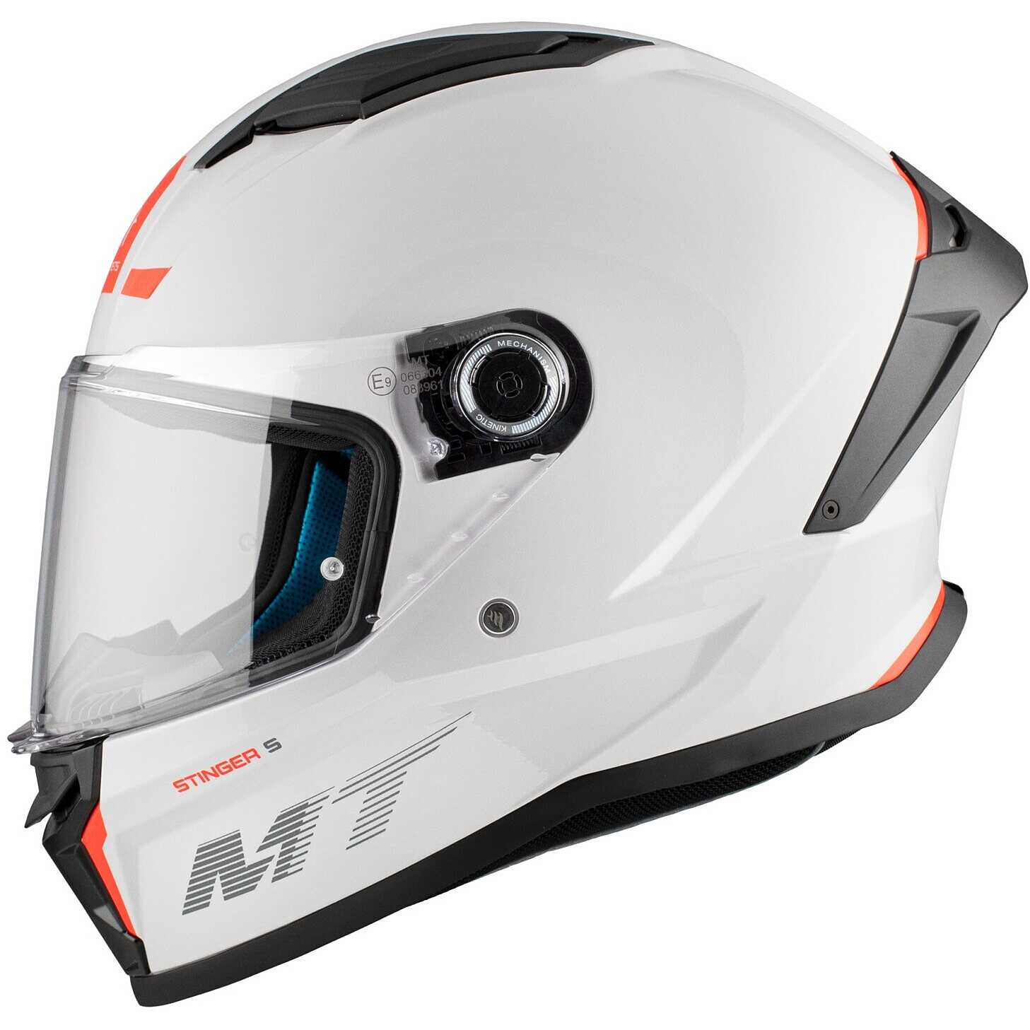 Mt Helmets STINGER 2 SOLID A0 Full Face Motorcycle Helmet Pearl Gloss ...