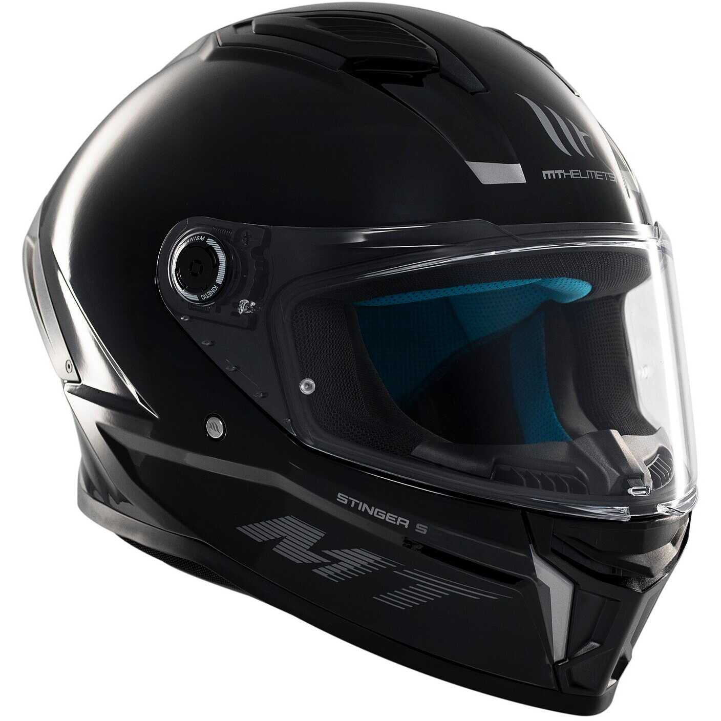 Mt Helmets STINGER 2 SOLID A11 Full Face Motorcycle Helmet Gloss Black For Sale Online ...