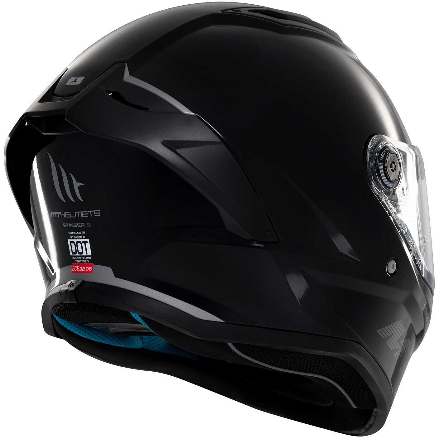 Mt Helmets STINGER 2 SOLID A11 Full Face Motorcycle Helmet Gloss Black For Sale Online ...