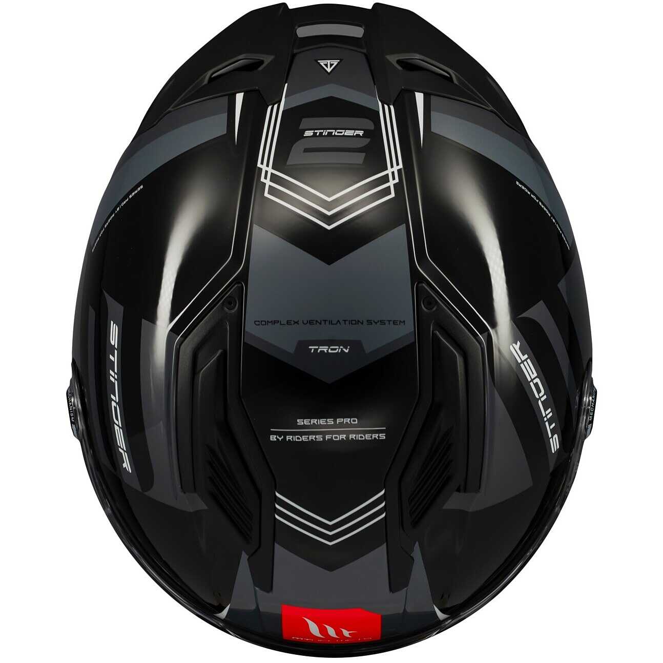 Mt Helmets STINGER 2 TRON B12 Full Face Motorcycle Helmet Glossy For ...