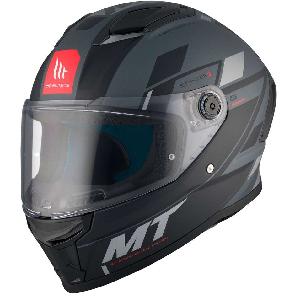 Mt Helmets STINGER 2 ZIVZE C2 Matt Integralhelm Motorrad Online-Verkauf - Outletmoto.eu