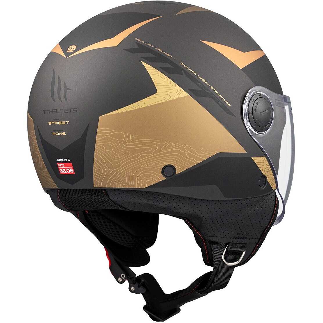 Mt Helmets STREET S POKE C9 Matt Motorrad Jethelm Online-Verkauf ...