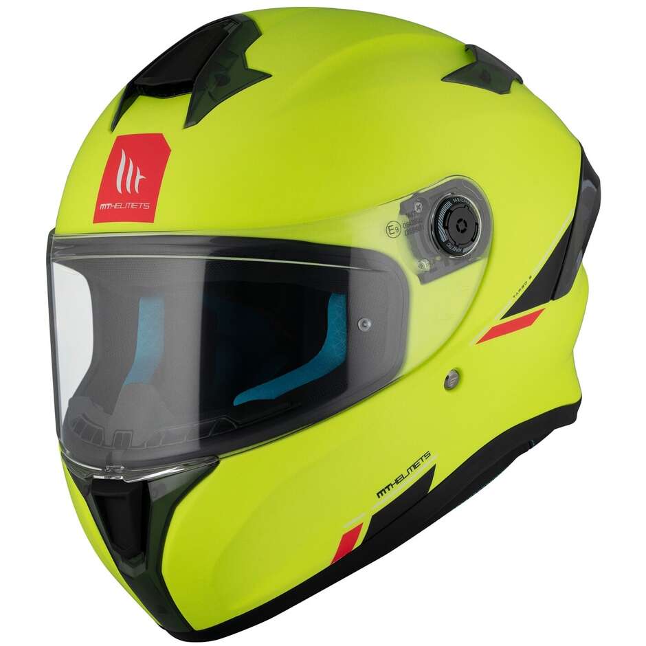 Mt Helmets TARGO S SOLID A3 Full Face Motorcycle Helmet Matt Yellow For ...