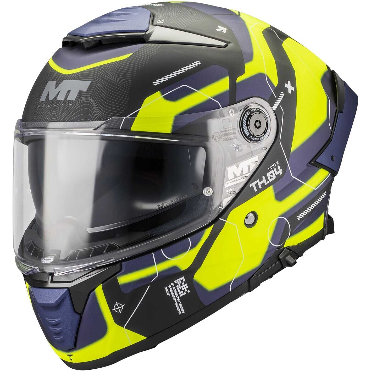 Mt Helmets THUNDER 4 SV LUMEX B27 Full Face Motorcycle Helmet, Matte ...