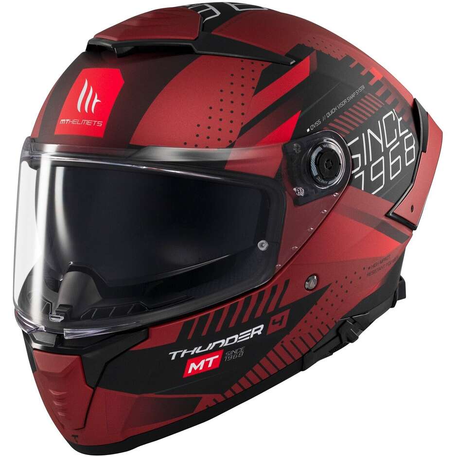 Mt Helmets THUNDER 4 Sv LUMINENCE D5 Matt Integral Motorcycle Helmet ...
