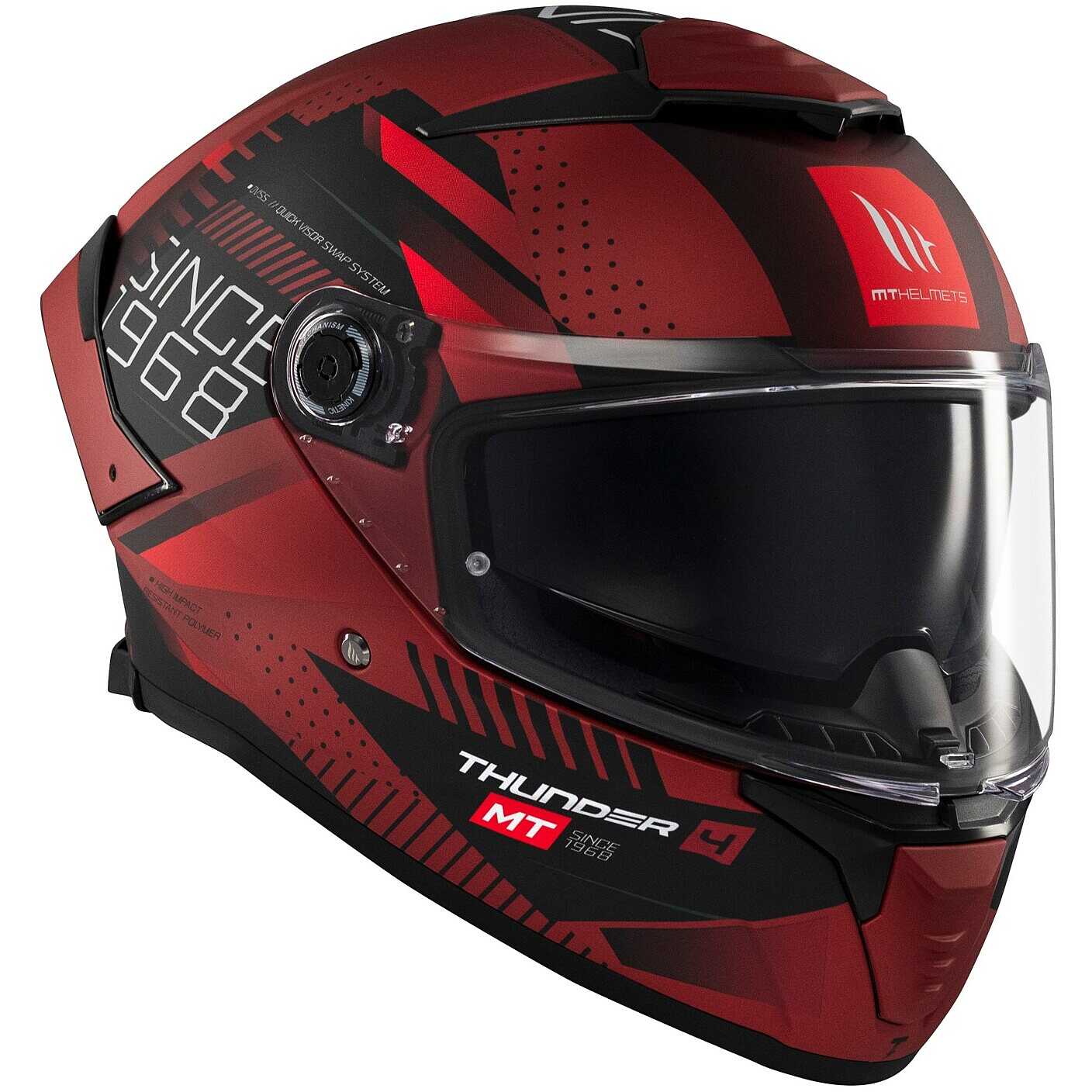 Mt Helmets THUNDER 4 Sv LUMINENCE D5 Matt Integral Motorcycle Helmet ...