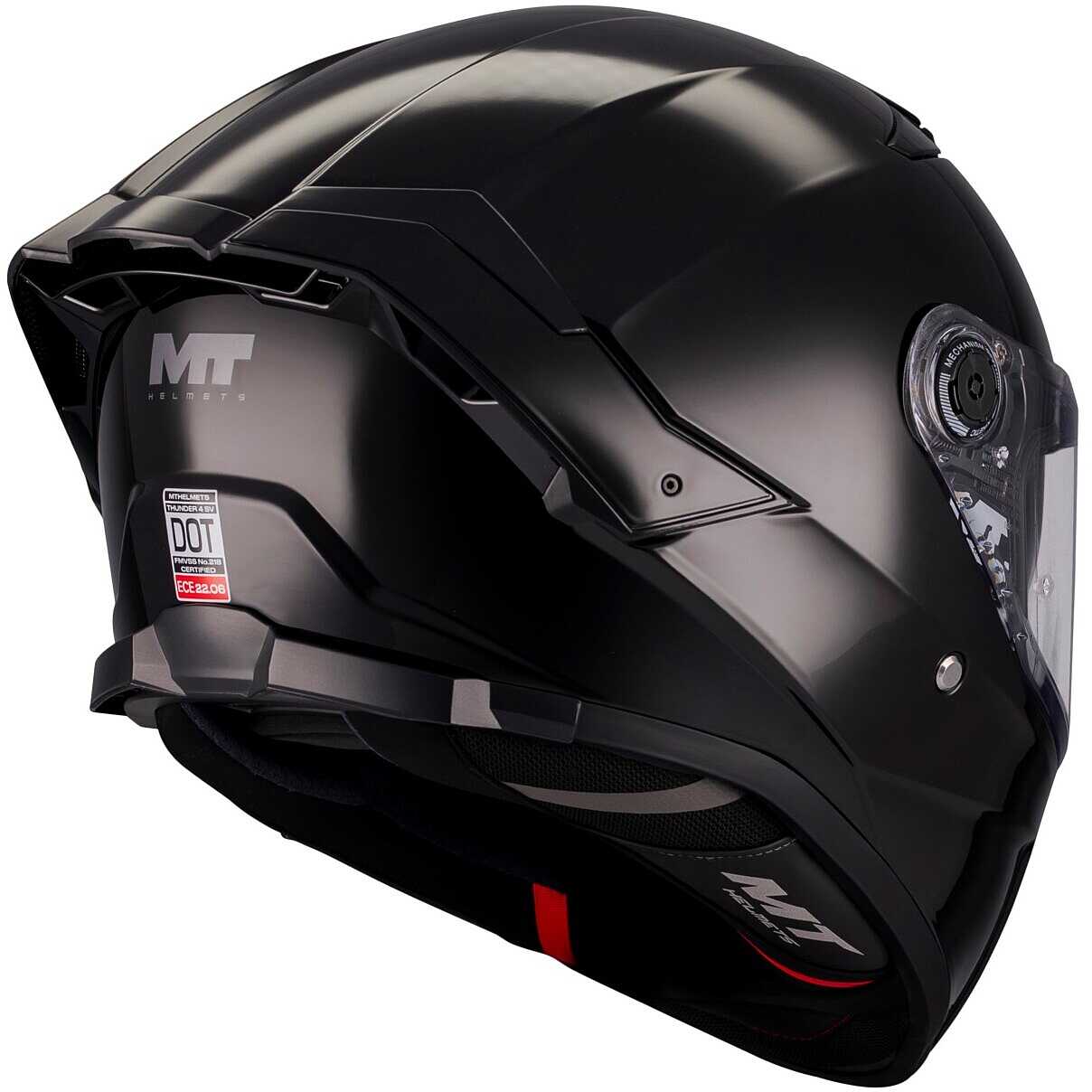 MT Helmets THUNDER 4 SV PURE A1 Full Face Motorcycle Helmet, Gloss ...