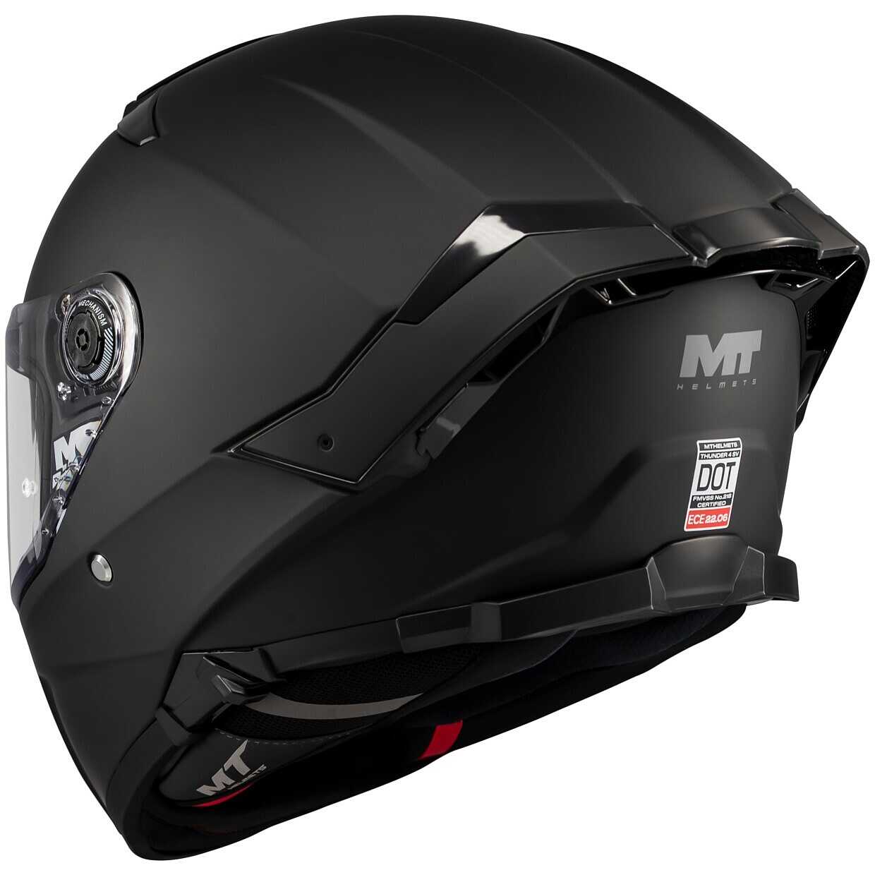 MT Helmets THUNDER 4 SV PURE A1 Full Face Motorcycle Helmet, Matte ...