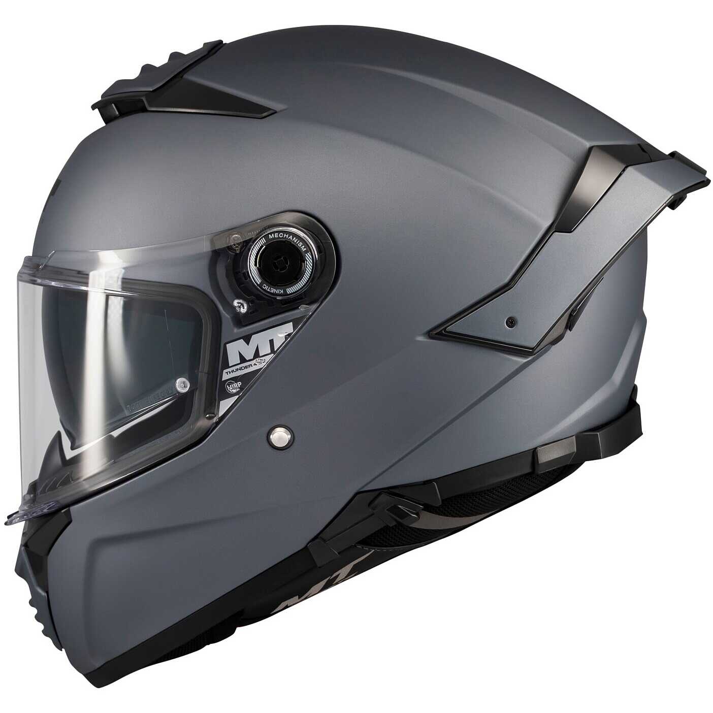 MT Helmets THUNDER 4 SV PURE A2 Full Face Motorcycle Helmet, Matte Grey ...