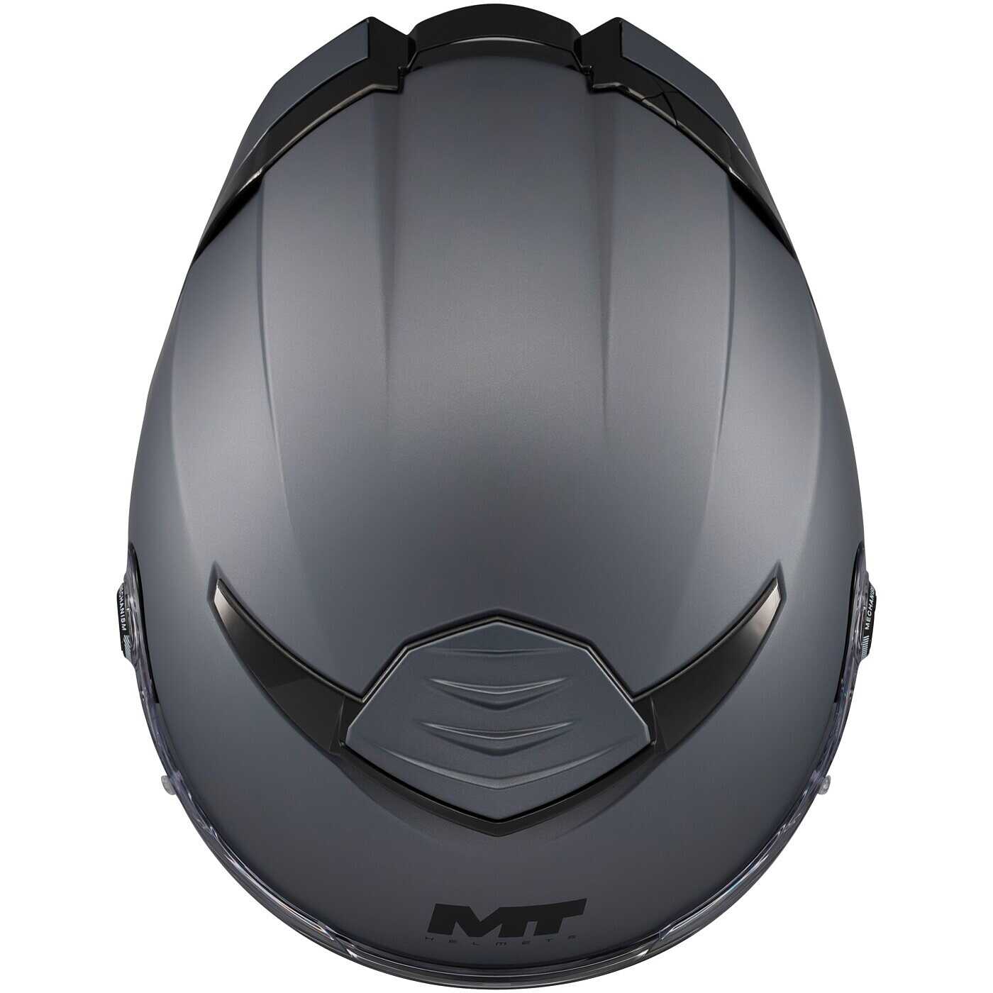 MT Helmets THUNDER 4 SV PURE A2 Full Face Motorcycle Helmet, Matte Grey ...