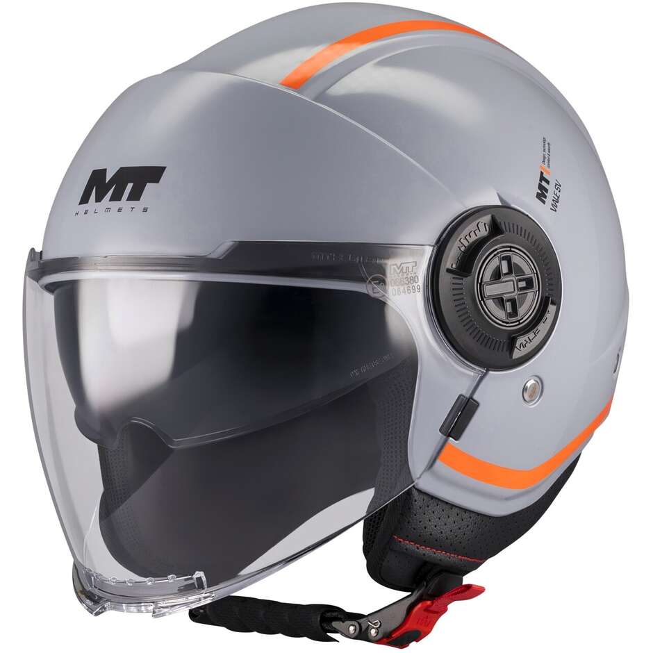 Mt Helmets VIALE SV S TASTY C4 Jet Motorcycle Helmet Glossy Grey For ...