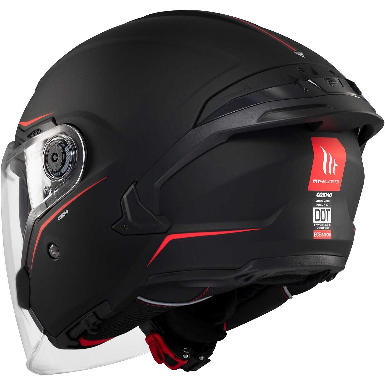 MT Helmetss COSMO SV SOLID A1 Mattschwarzer Motorrad-Jethelm Online ...