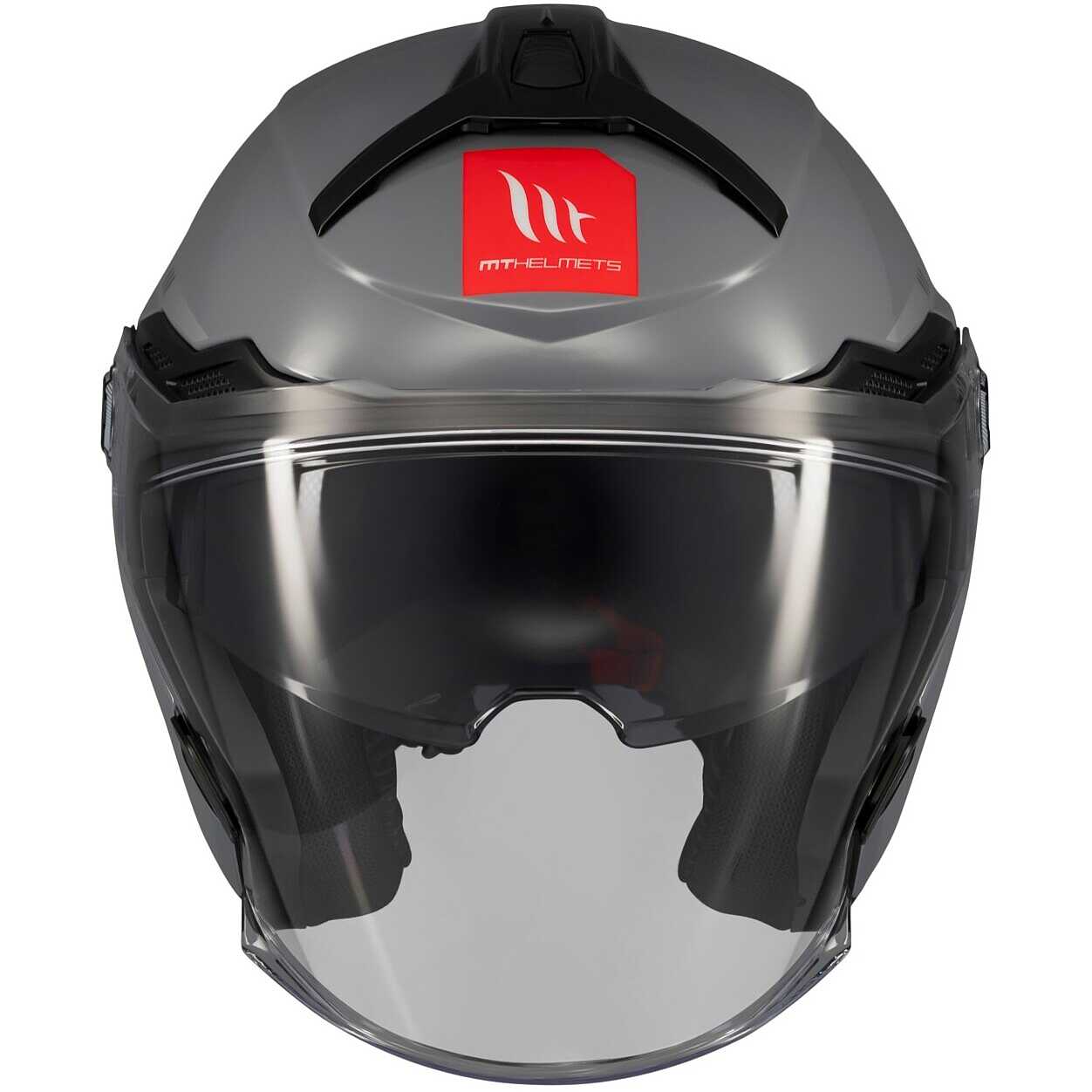 MT Helmetss COSMO SV SOLID A2 Glossy Gray Motorcycle Jet Helmet For ...