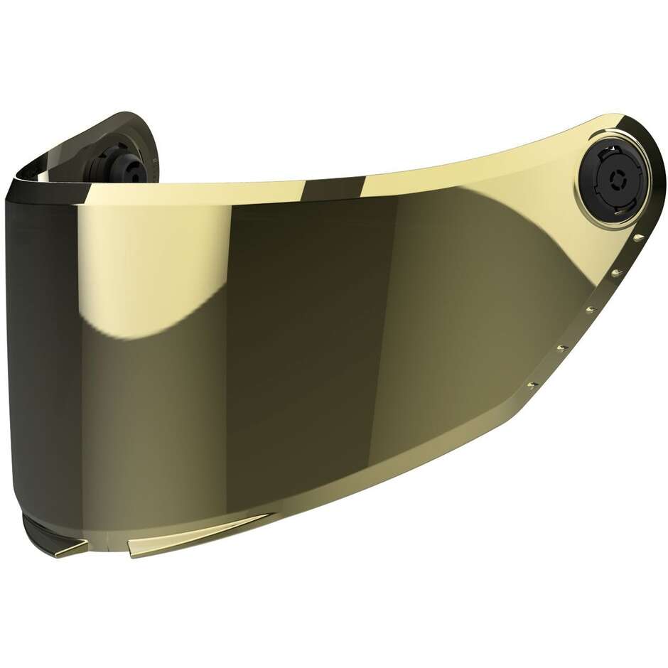 MT-V-28B Gold Mirror visor for Mt Helmets THUNDER 4 helmet; BRAKER SV ...