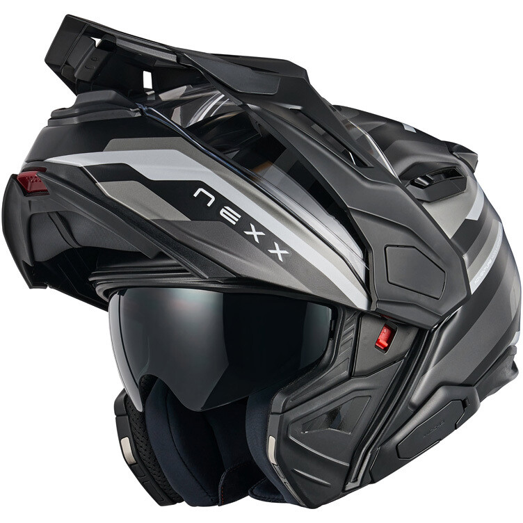 Nexx X.Lifecountry Westbound Modular Motorcycle Helmet Black Grey For ...