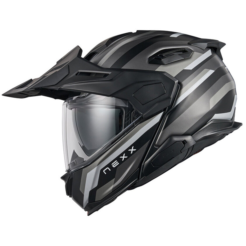 Nexx X.Lifecountry Westbound Modular Motorcycle Helmet Black Grey For ...