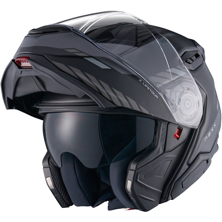 Nexx X.Lifetour Globe Modular Motorcycle Helmet Black Grey For Sale ...