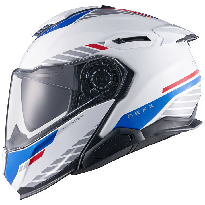 Nexx X.Lifetour Globe Modular Motorcycle Helmet White Blue For Sale ...