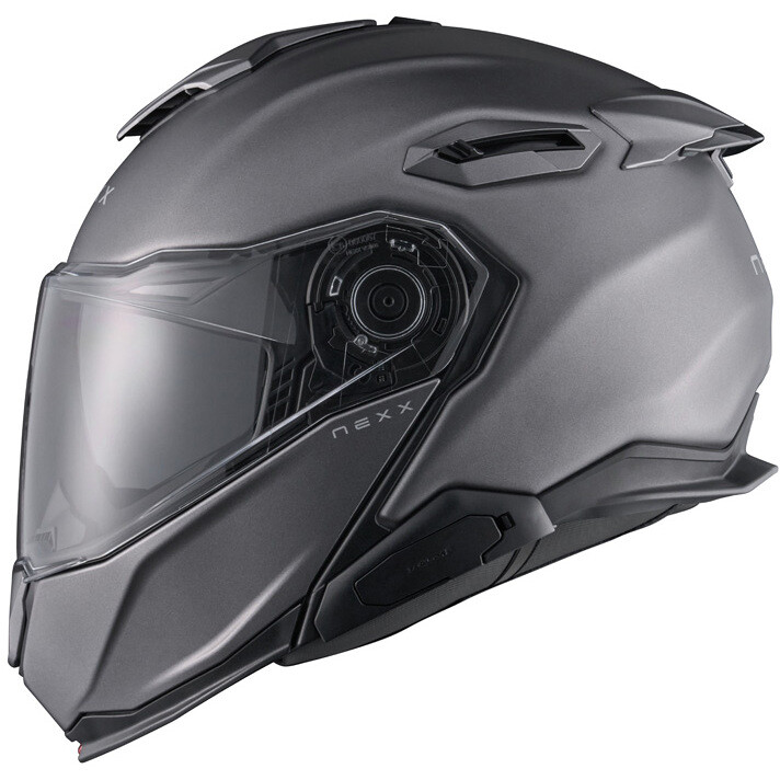 Nexx X.Lifetour Globe Mono Matt Titanium Modular Motorcycle Helmet For ...